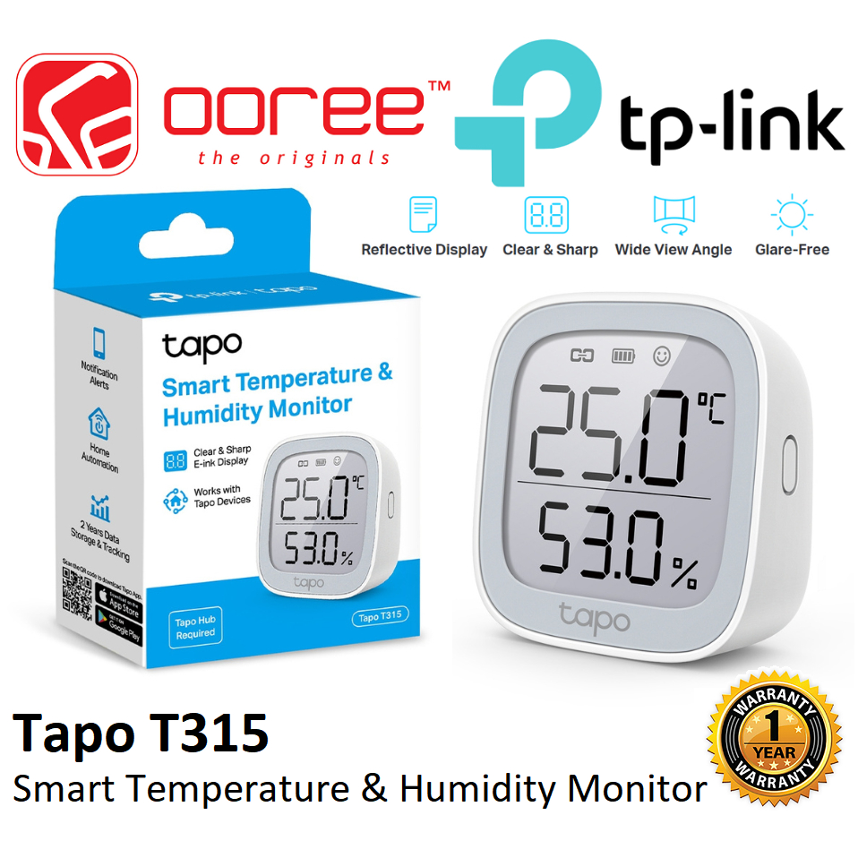 TP-LINK TAPO T310 (2.7″ E-INK DISPLAY) / TAPO T315 TAPO SMART ...