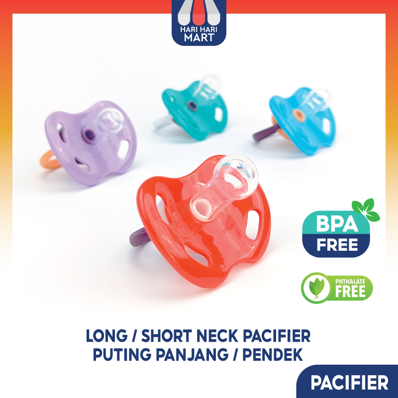 HHM 1pcs Baby Soft Silicone Round Head Soothie Pacifier Soother Long or ...