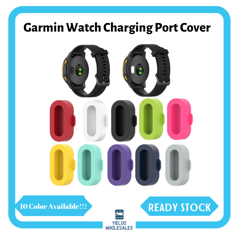 Garmin Smartwatch Silicone Charging Port Protector Cover - 10 Vibrant ...