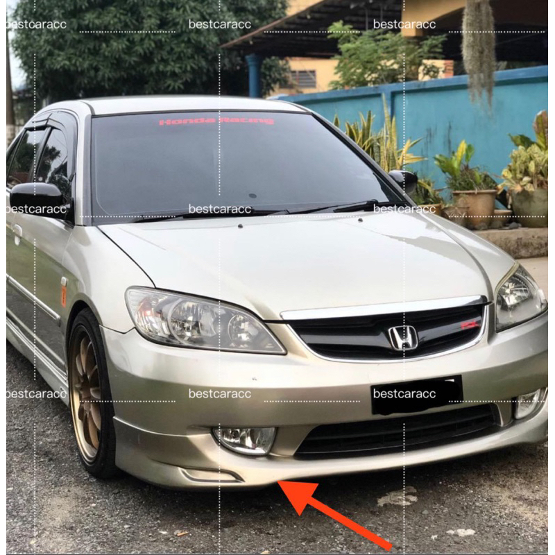 🔥HONDA CIVIC 04-05 RX2 PU FRONT SKIRT (RX2 Design) | Shopee Malaysia
