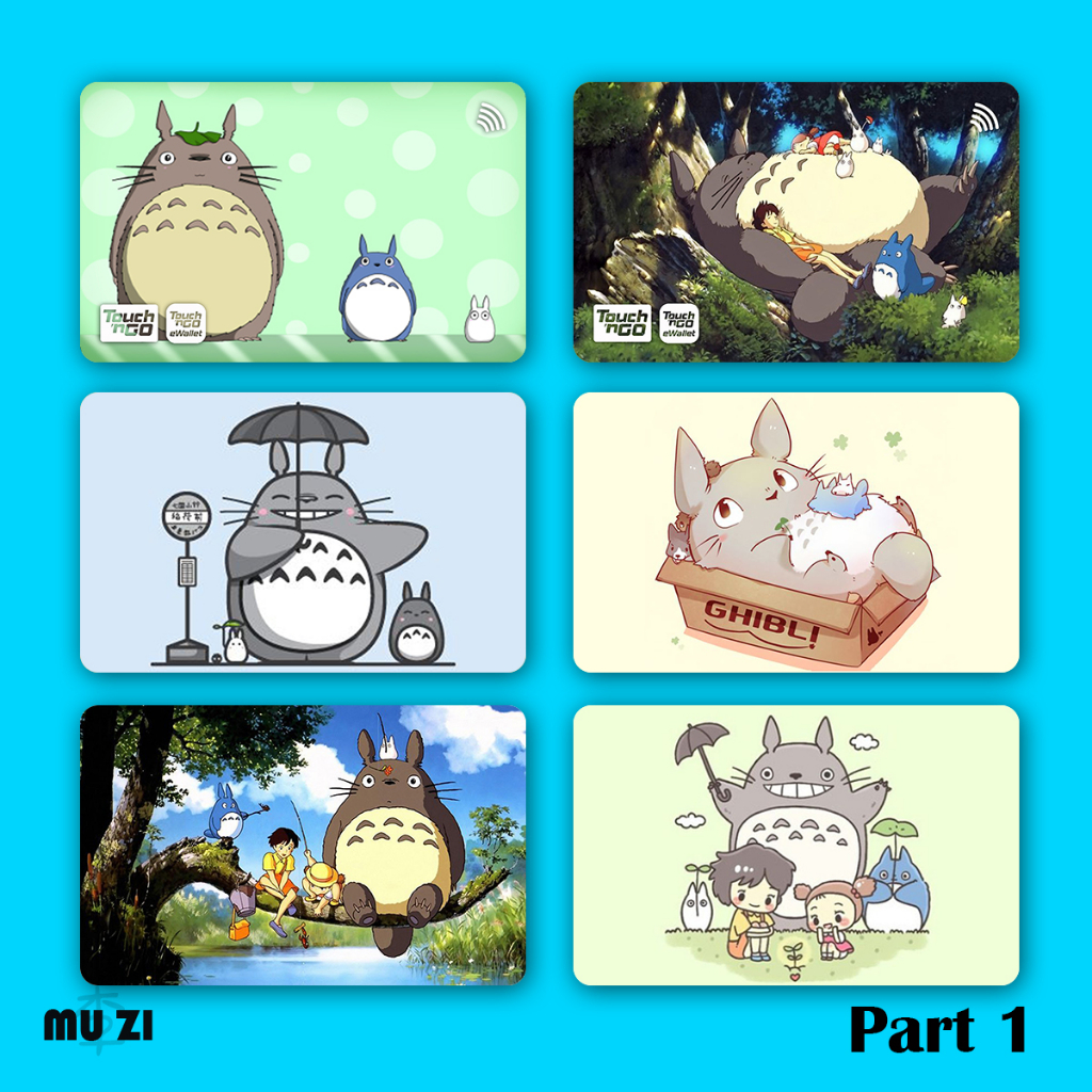 Totoro TnG Card STICKER NFC STICKER (Part 1) Waterproof Thick Hard ...