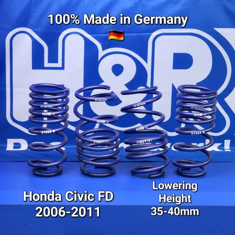 Honda Civic FD - H&R Sport Springs | Shopee Malaysia