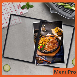 DIY Restaurant A4 Menu Covers | Cafe Transparent Clear Menu Pocket ...