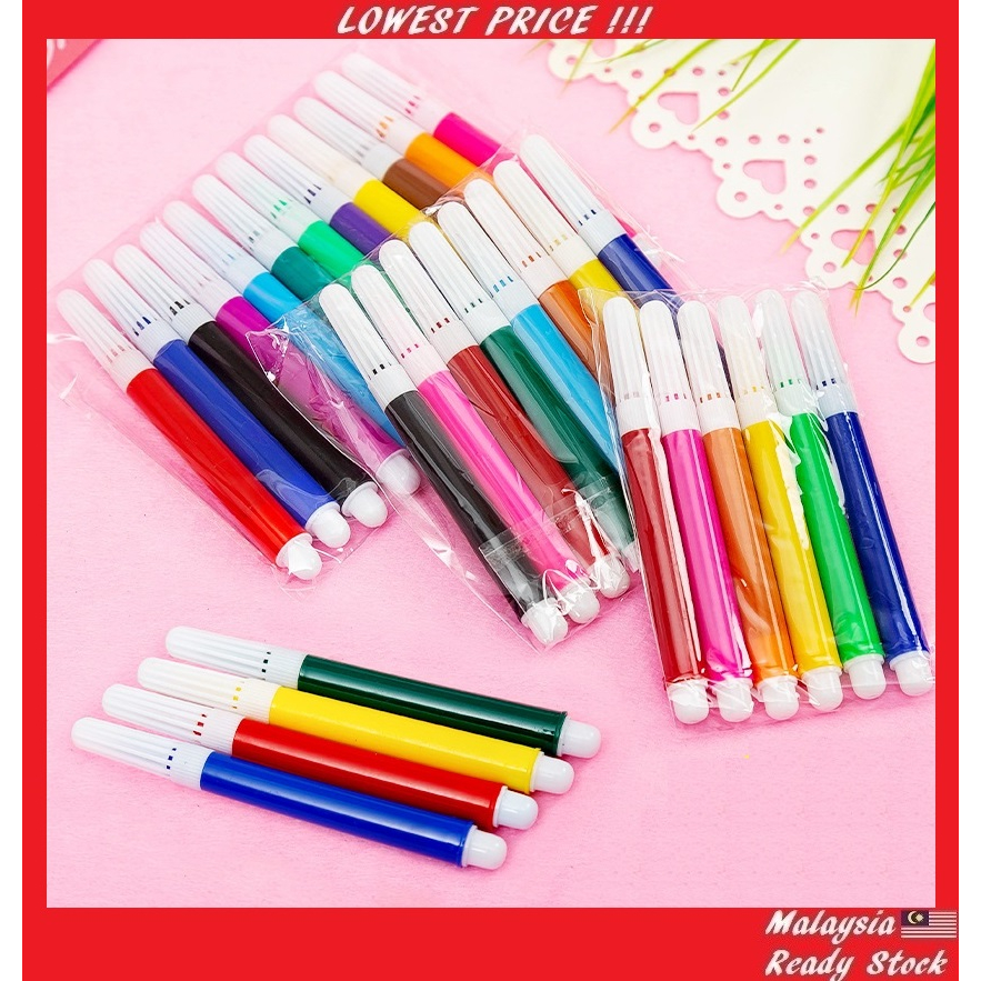 Watercolor Pen Set Kid Coloring Drawing Painting Marker Water Pen ...