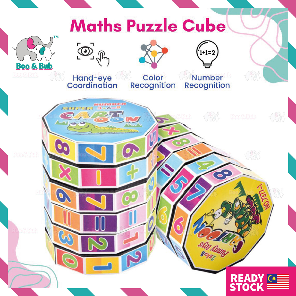 Mathematics Puzzle Educational Toys | Digital Numbers Magic Cube Toy ...