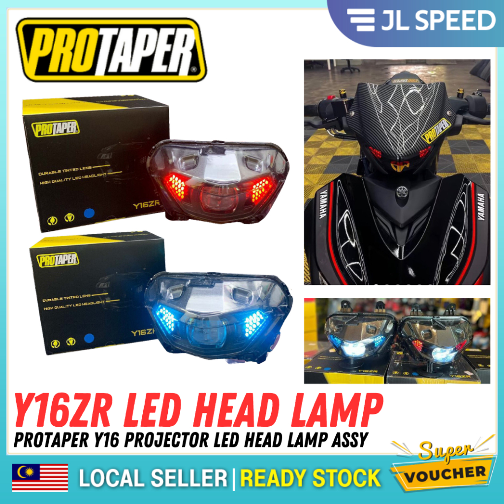 PROTAPER Y16ZR LED HEAD LAMP LAMPU DEPAN HEAD LIGHT PROJECTOR (PROTAPER ...