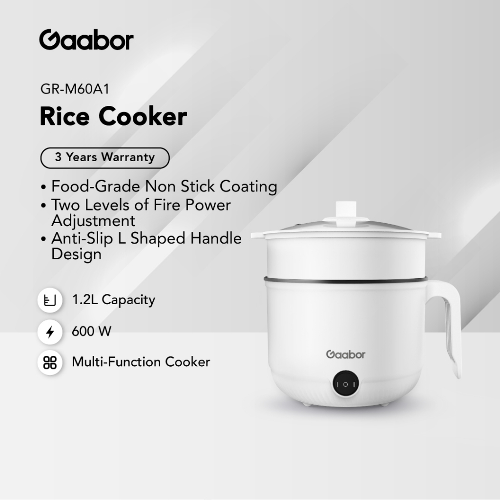 Gaabor Multifunctional Cooker Anti-Slippery Double Heat Control Non ...