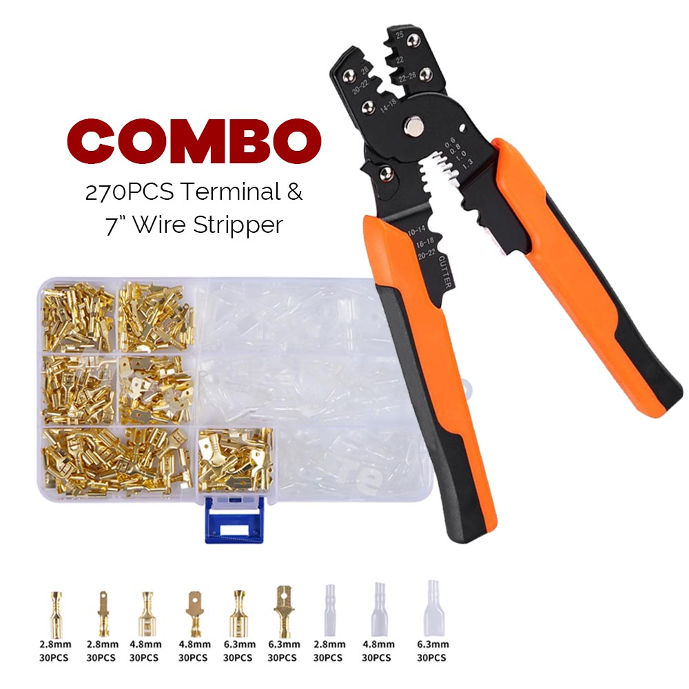 7" MULTI-FUNCTIONAL WIRE STRIPPER CRIMPING PLIER PLIERS CUTTER WAYAR ...