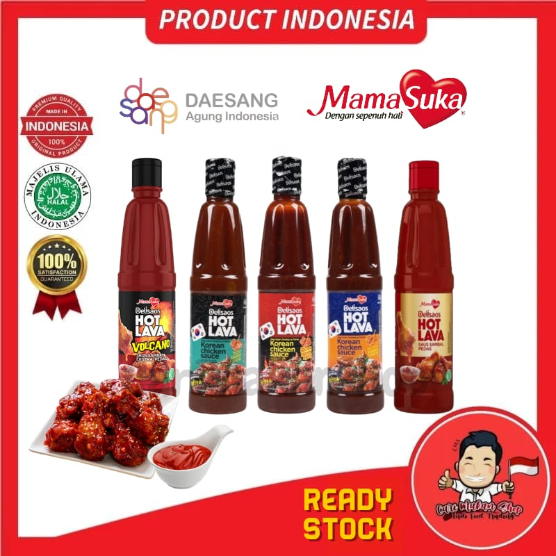 Mama Suka Delisaus Hot Lava Spicy Sambal Korean Chicken Sauce 160ml ...