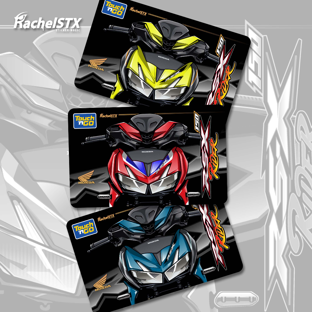 stiker kad TNG honda RSX 2023 card sticker for TnG ATM sticker cover ...