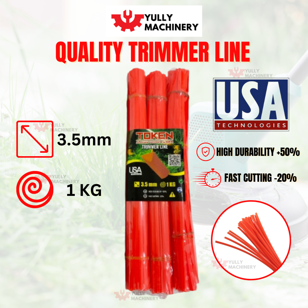 (TRIANGLE) TOKEN GRASS CUTTER NYLON TRIMMER LINE TALI MESIN RUMPUT | Shopee Malaysia