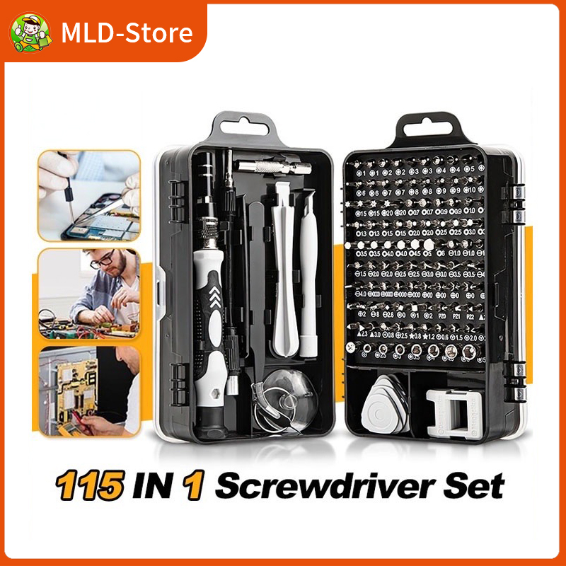 MLD 🇲🇾 [READY STOCK] 115 in 1 Mini Magnetics DIY Repair Tool Kit PC Mobile Phone Precision ...