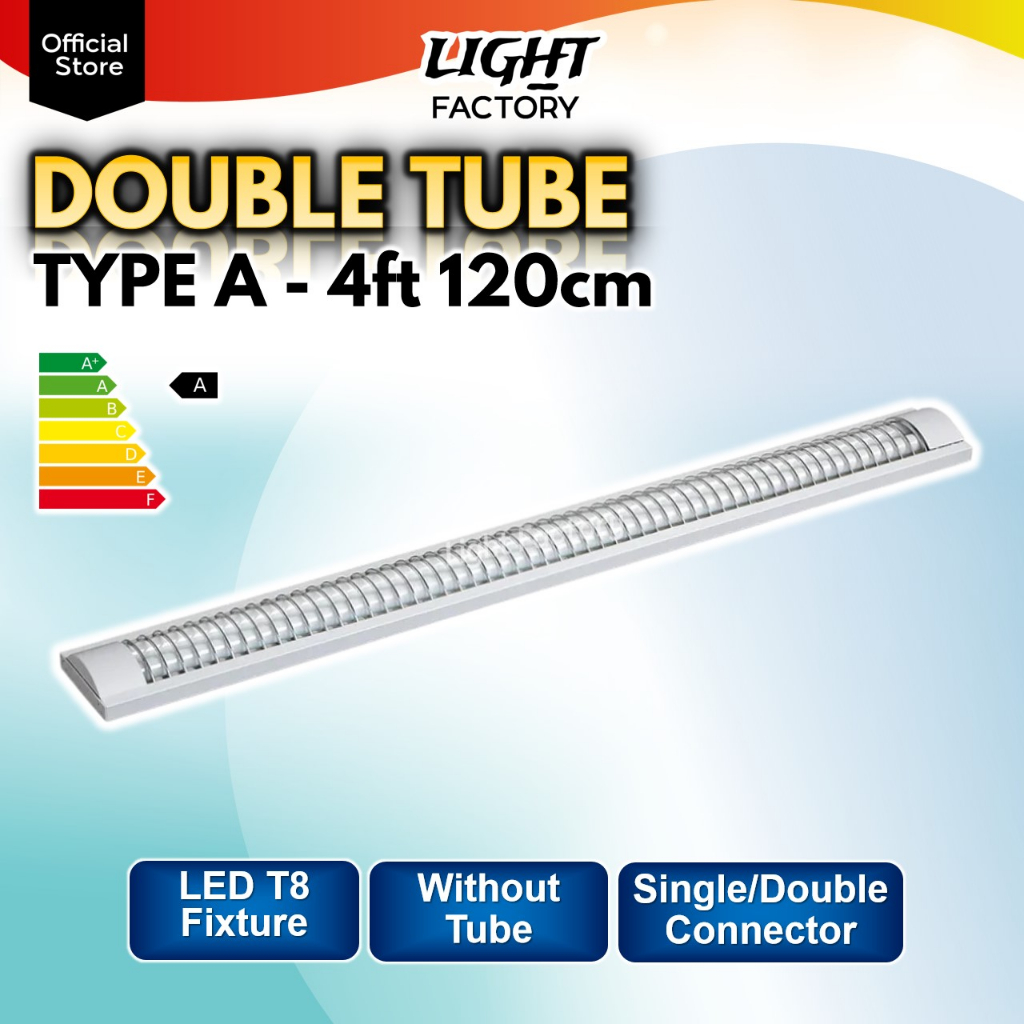 LED T8 Louver Fitting T8 Fitting Single Circuit Double Circuit Frosted ...