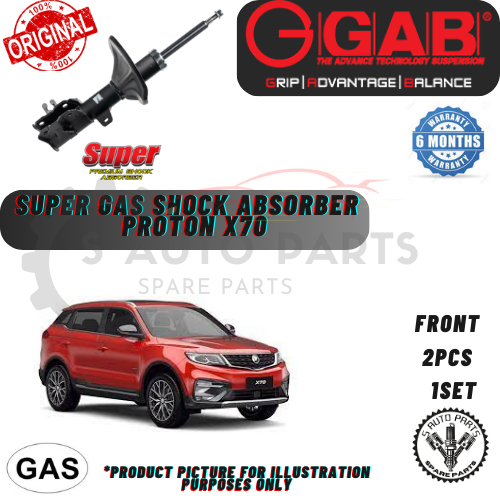 PROTON X70 (FRONT)100% ORIGINAL GAB SUPER GAS SHOCK ABSORBER | Shopee ...