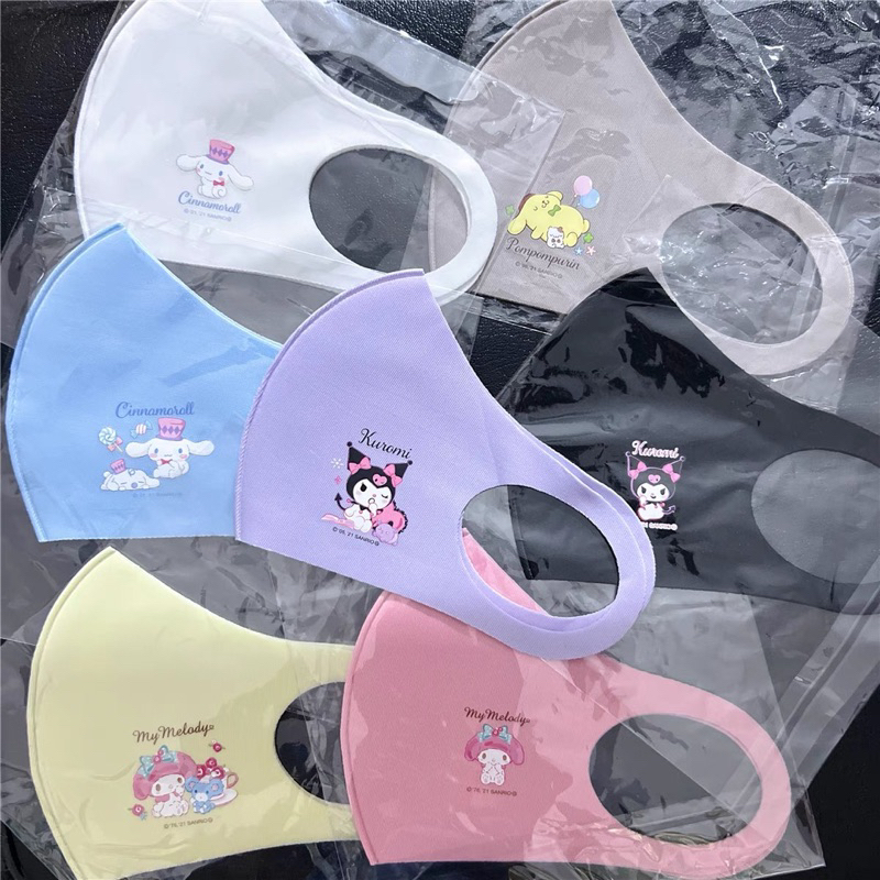 Sanrio Melody Kuromi Cinnamoroll Washable Reusable Face Mask Adults ...