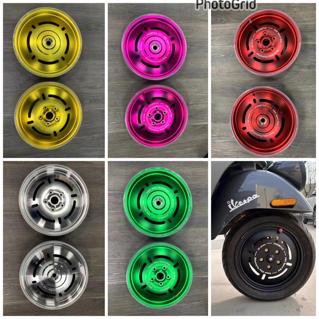 CNC Sport Rim Set Vespa Sprint / Primavera 150 Alloy X-MVR1 3.0/3.0*12 ...