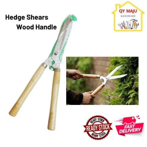 Wood Handle Hedge Shears /Grass Scissors / Gunting Rumput/Grass Cutter/Garden Grass Cutter ...