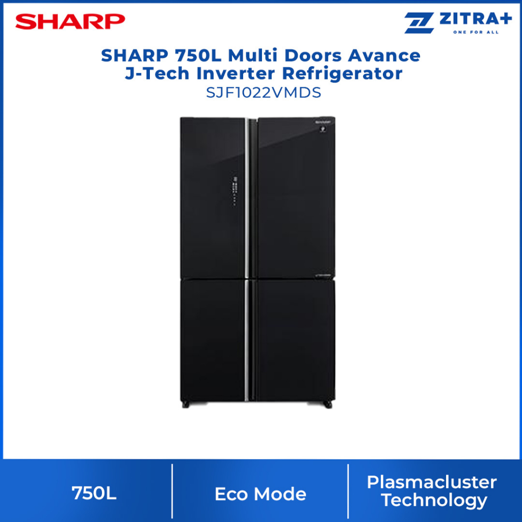 SHARP 750L Multi Doors Avance J-Tech Inverter Refrigerator SJF1022VMDS ...