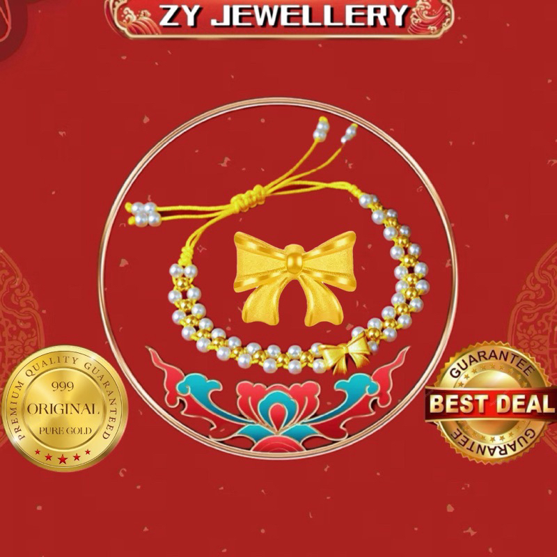 Zy Jewellery 3D 999 Pure Gold Cinderella Princess Golden Charm Bracelet ...