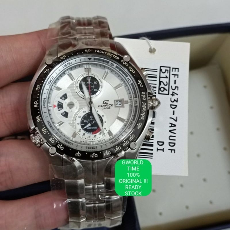 CASIO EDIFICE ORIGINAL EF-543D-7A/EF-543D-7AVUDF/EF-543D/EF543D | Shopee Malaysia