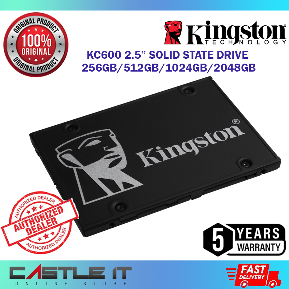 Kingston KC600 SATA SSD 2.5" 256GB 512GB 1TB 2TB Internal Solid State ...