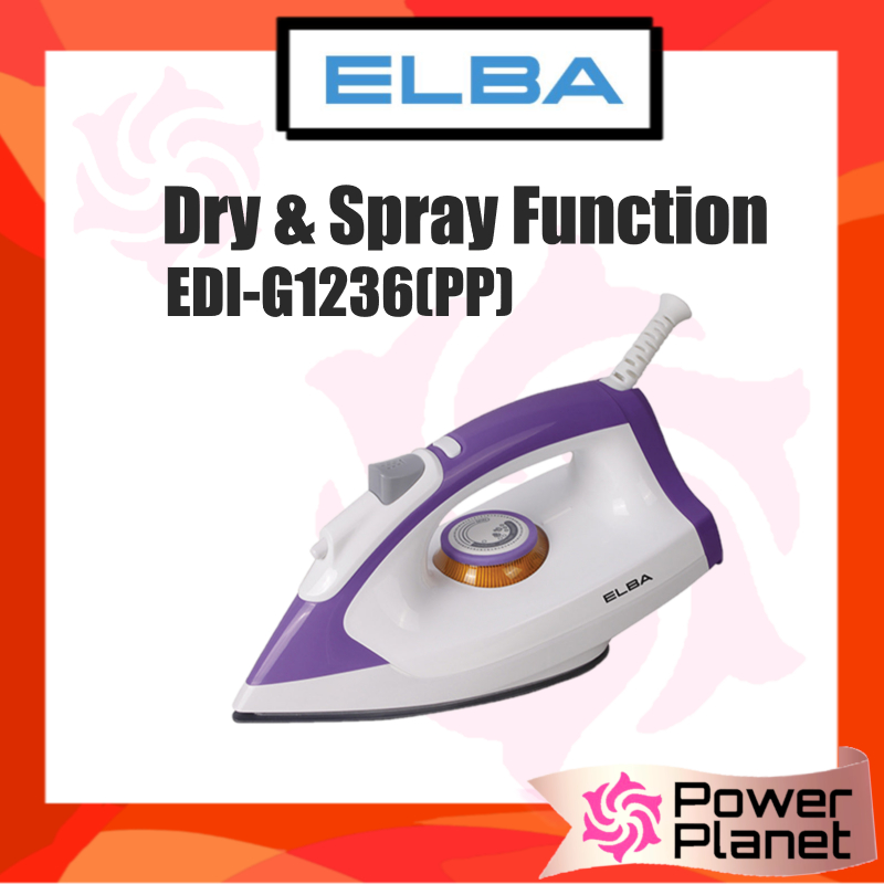 Elba Dry Iron EDI-G1236(PP) - Dry & Spray Function, Purple (1100 ...