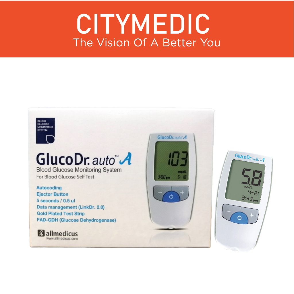 GlucoDr. Auto AGM-4000 Blood Glucose Monitoring System | Shopee Malaysia