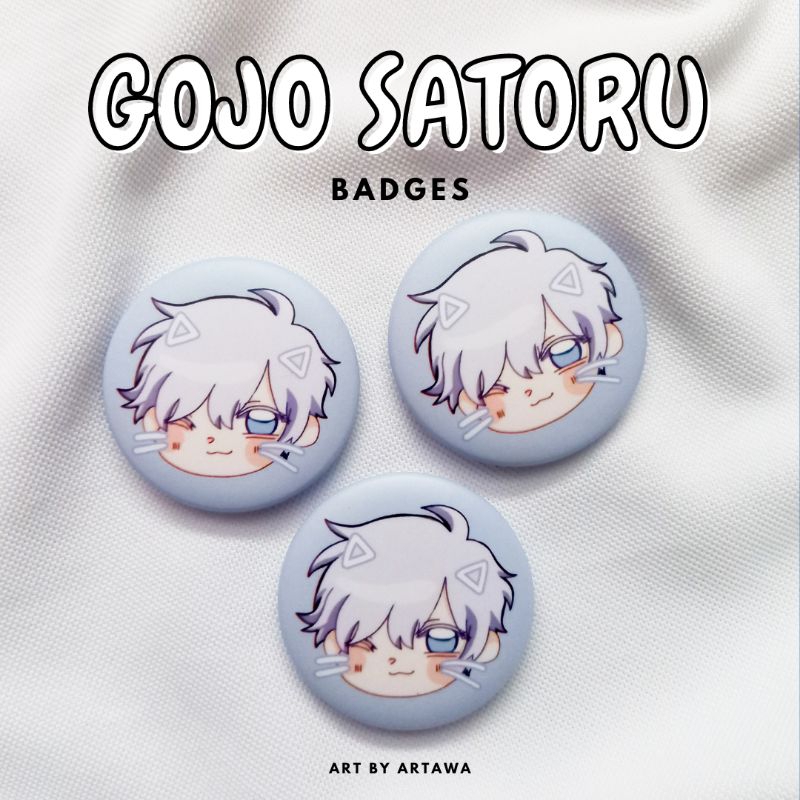 GOJO SATORU JUJUTSU KAISEN MINI BADGE | Shopee Malaysia