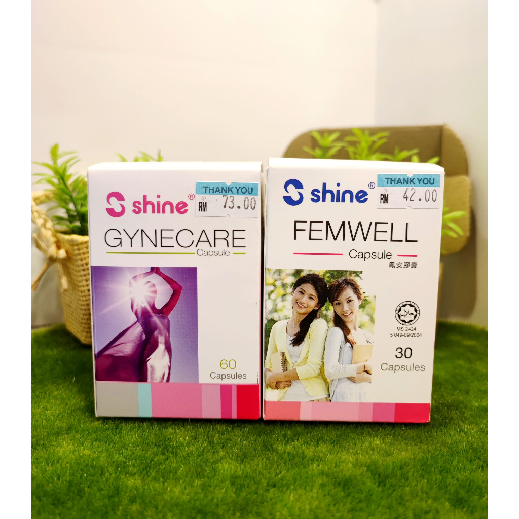 Shine - 1）Shine GYNECARE Capsule 妇科保健胶囊 60capsules / 2）Shine FEMWELL ...