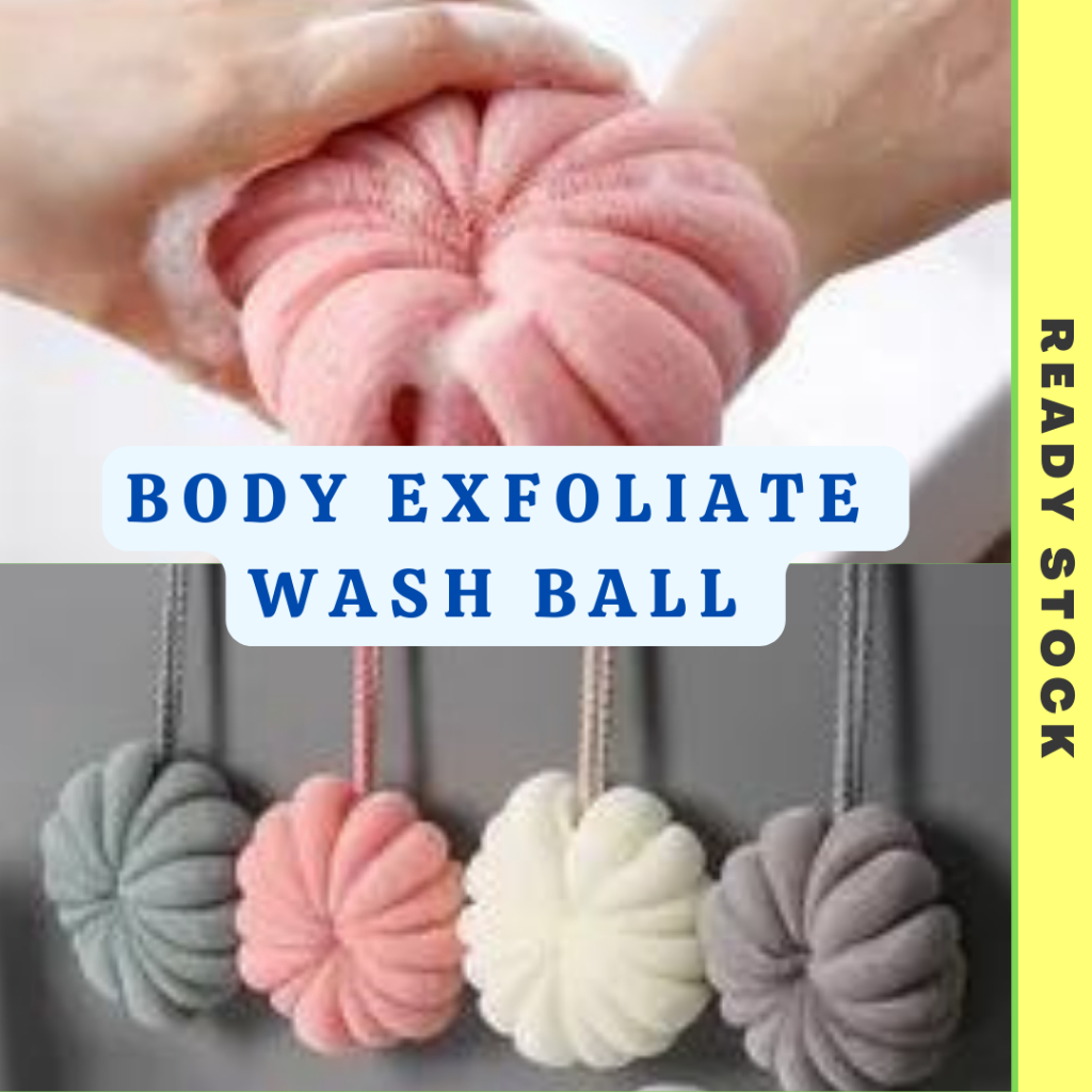 Body Exfoliate Wash Scrubbers Soft Mesh Bath Sponge Balls | Shopee Malaysia