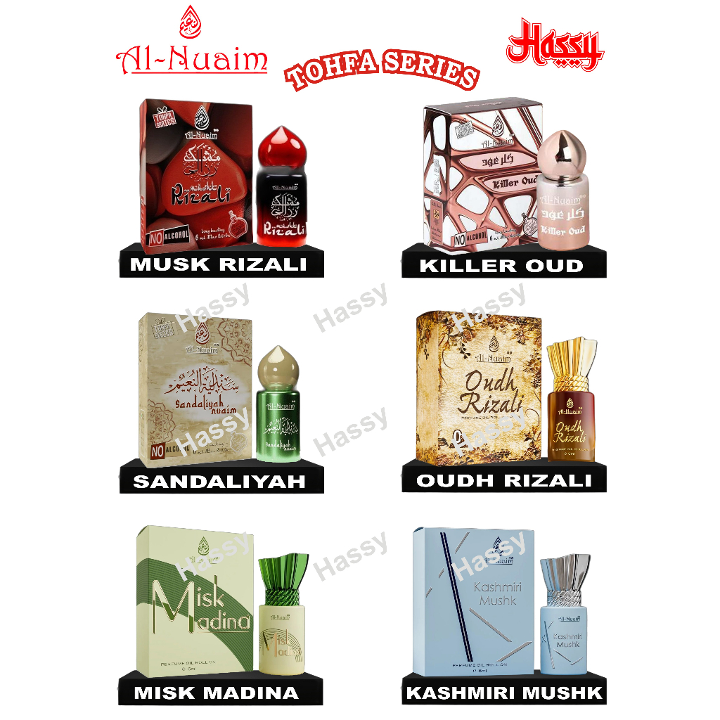 AL NUAIM 6ML MIX - TOHFA SERIES - MUSK RIZALI - KILLER OUDH ...