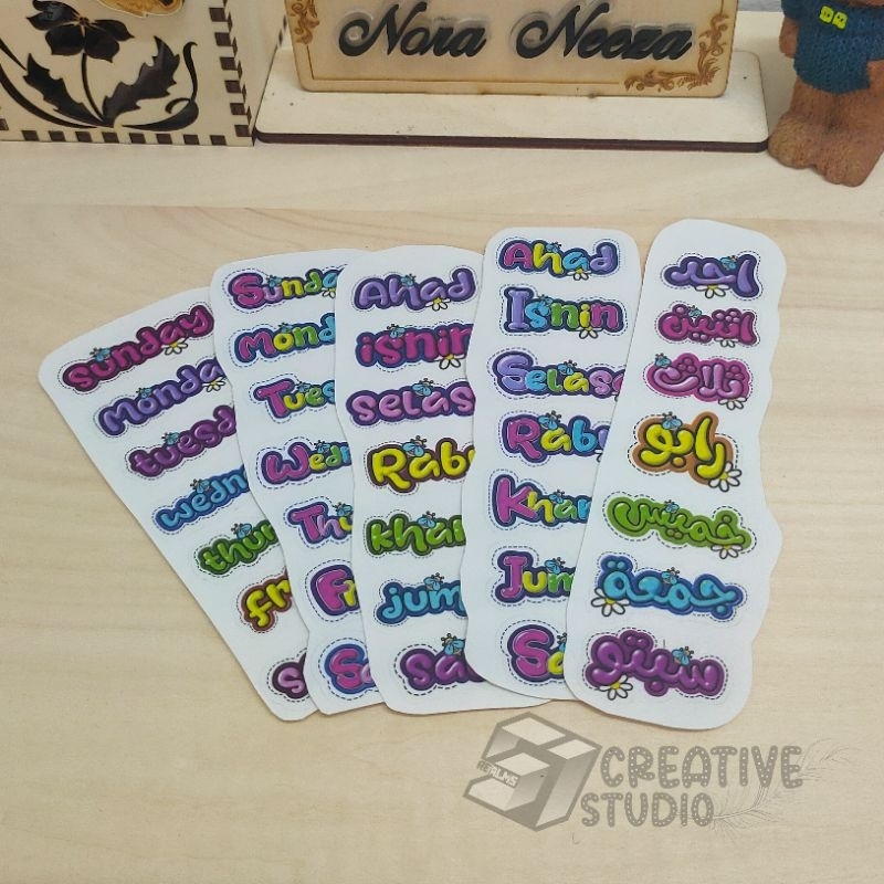 Daily Sticker Sticker Harian Sticker Hari Day Sticker | Shopee Malaysia