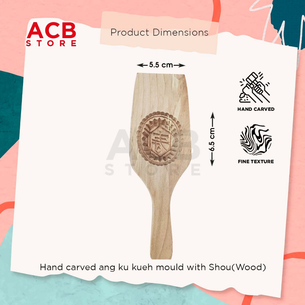 [MY BEST SELLING] Traditional Ang Ku Kuih Mould | Wooden Ang Ku Kuih ...