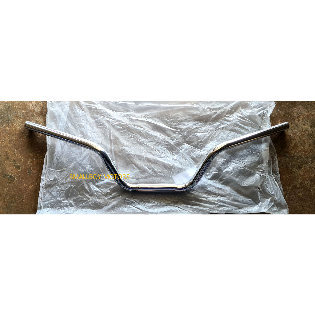 YAMAHA RX100 RXKING FRONT HEAD UPPER HANDLEBAR CHROME DOUBLE HANDLE BAR ...