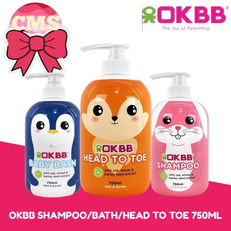 OKBB SHAMPOO/BATH/HEAD TO TOE 750ML | Shopee Malaysia