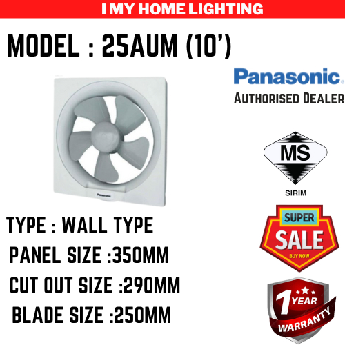 Panasonic KDK Ceiling Glass Wall Exhaust Fan 8 10 12 Kipas Exhast ...