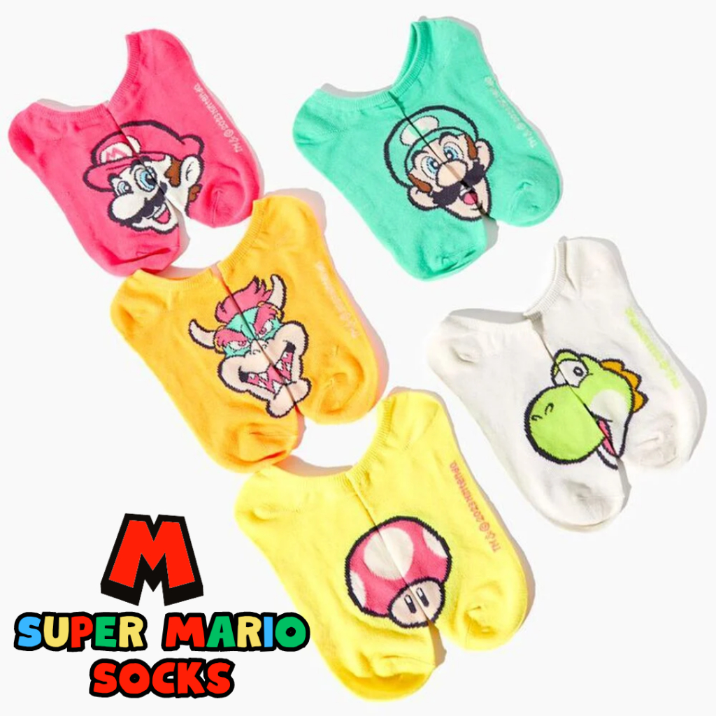 ️SUPER MARIO ️ 6-Pair Nintendo Game Movie Super Mario Bros Yoshi Luigi ...