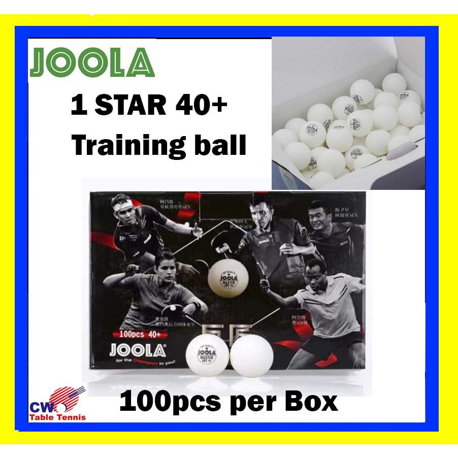 JOOLA 1-STAR 40+ Ball 100pcs Training Ball Table Tennis Ball Ping Pong ...