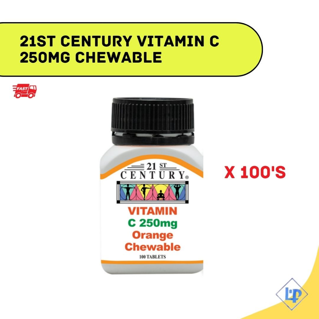 {BUY 2 FREE 1!!!} 21ST Century Vitamin C Chewable 250mg/500mg/1000mg EXP 09/2024 | Shopee Malaysia