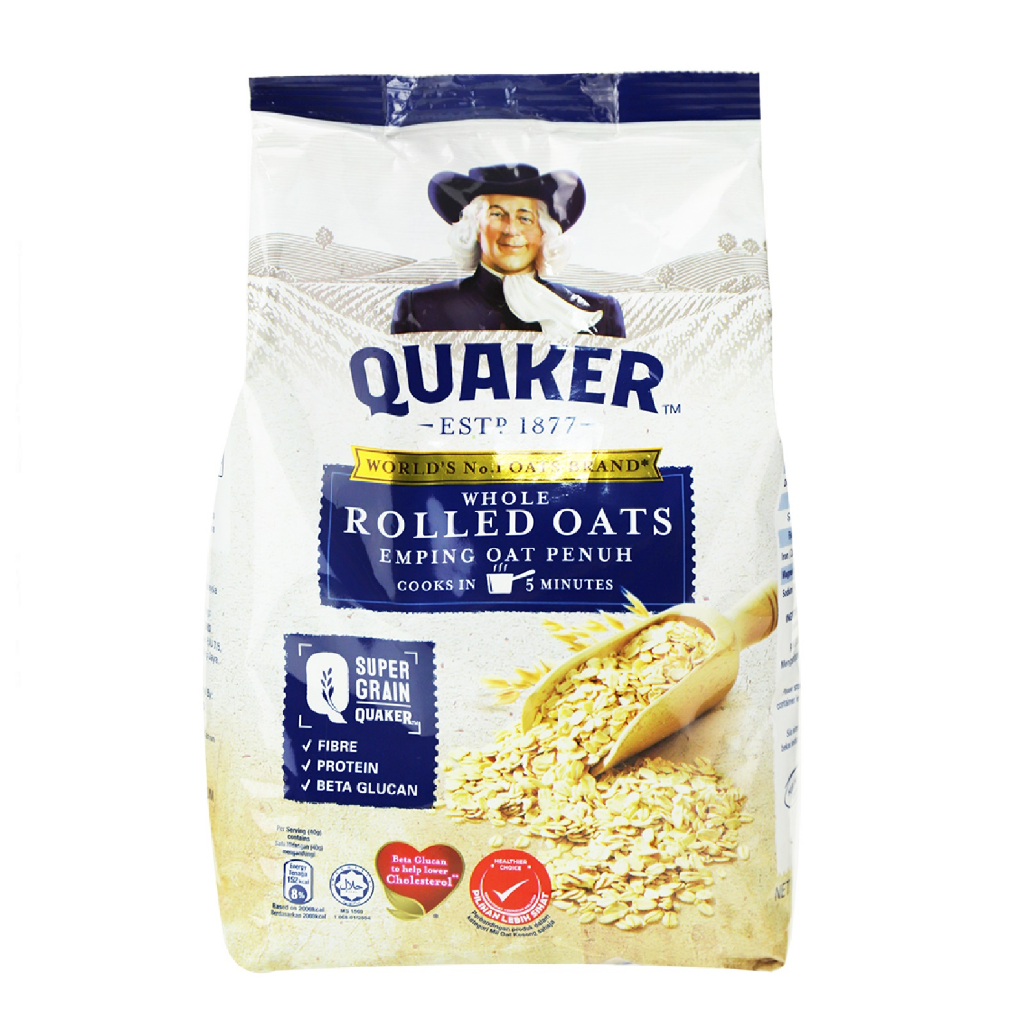 Quaker Whole Rolled Oats 800g | Shopee Malaysia