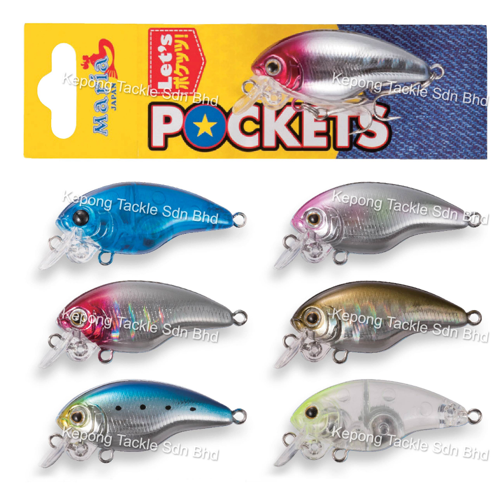 MARIA fishing lure POCKET CRANK F38 FLOATING CRANKBAIT LURE | Shopee ...