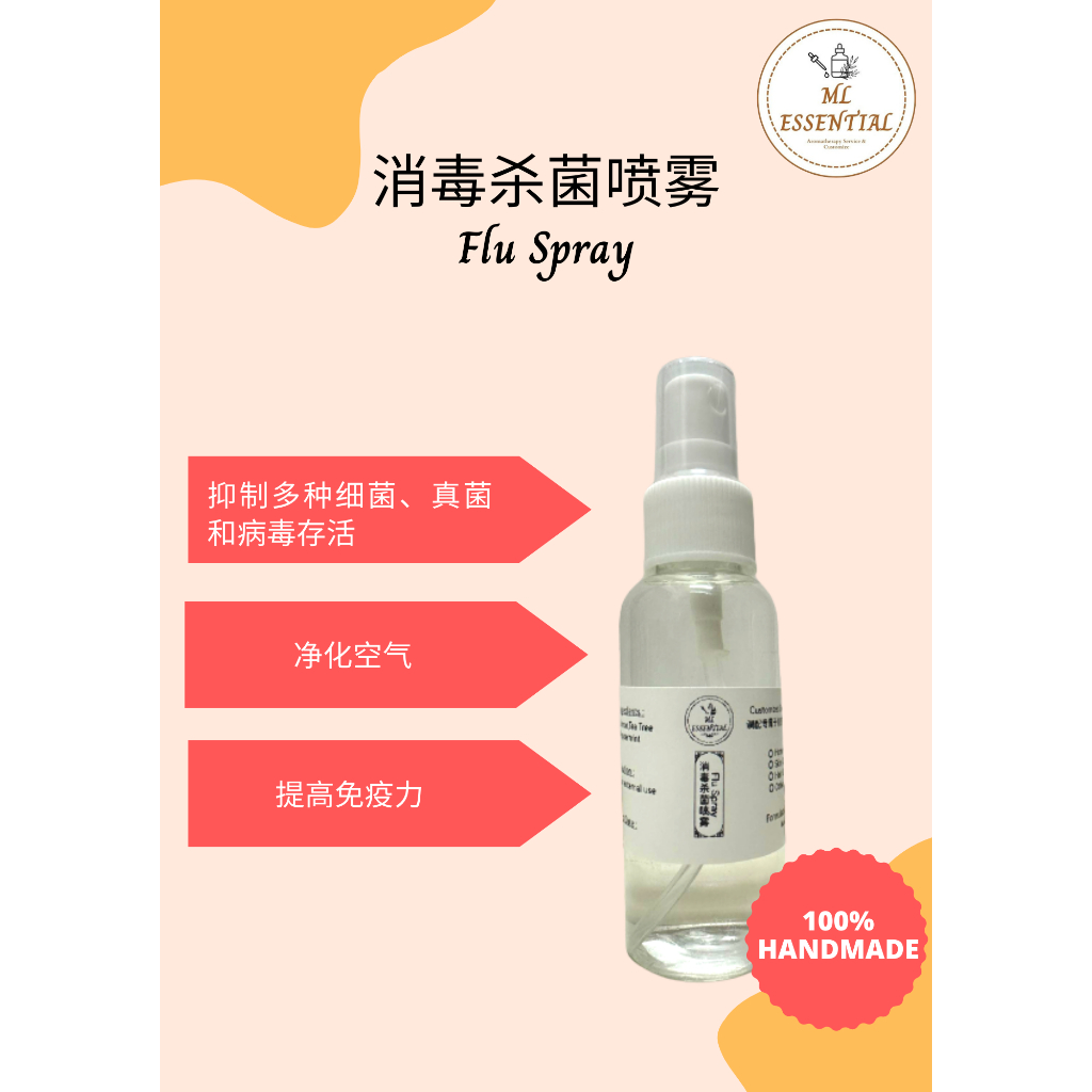 【ML Esential 】 Flu Spray 消毒杀菌喷雾 | Shopee Malaysia