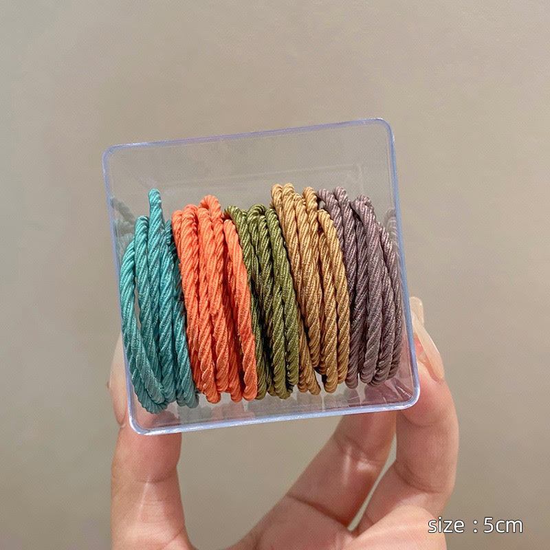 LMLTOP Lameila Rainbow Henju Hair Band 1 Box 50 piece (Strong ...