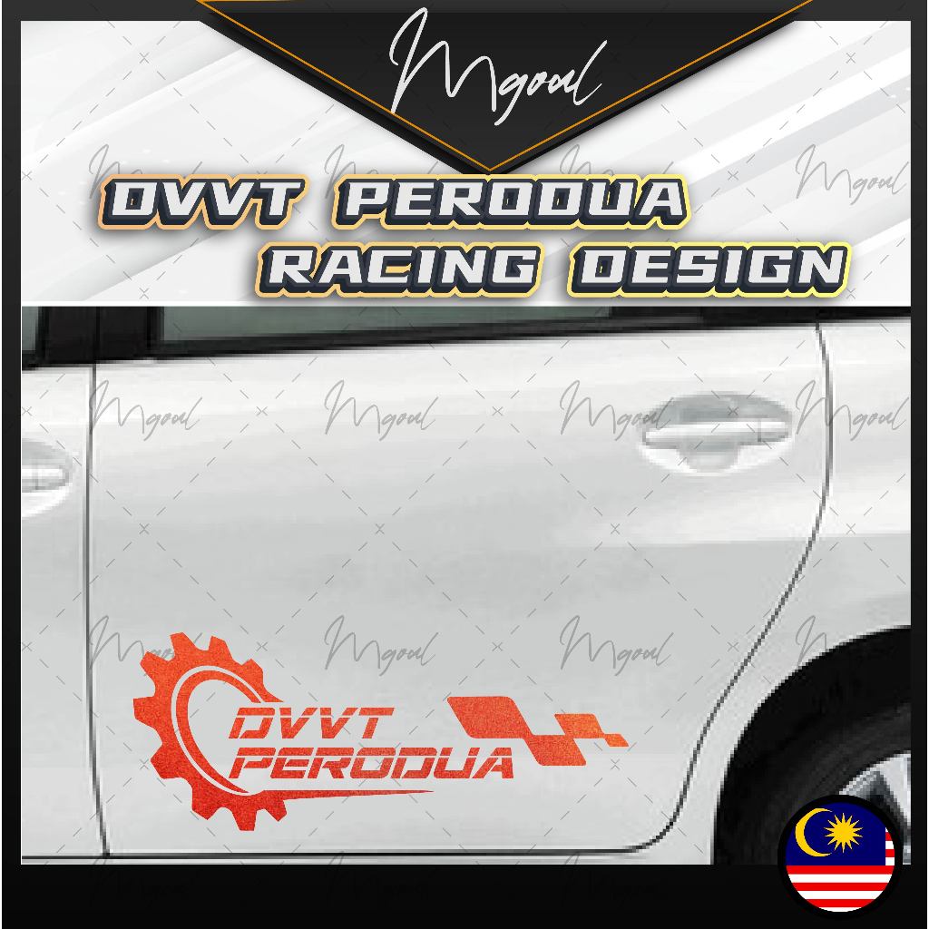 [READYSTOCK]Dvvt Perodua Racing car Sticker / Sticker kereta Dvvt ...