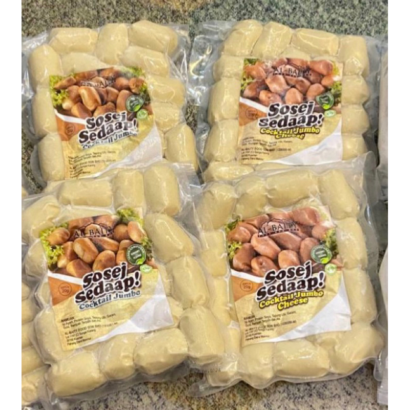Set of 4 pack Sosej( Coctail Jumbo Original & Cocktail Jumbo Cheese ...