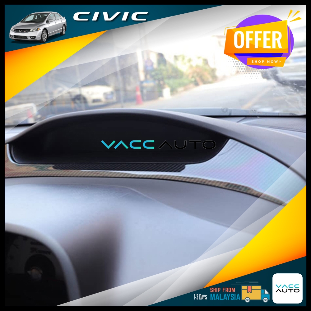 Honda Civic FD 8th Interior Decoration Speed Meter Panel Carbon For ...