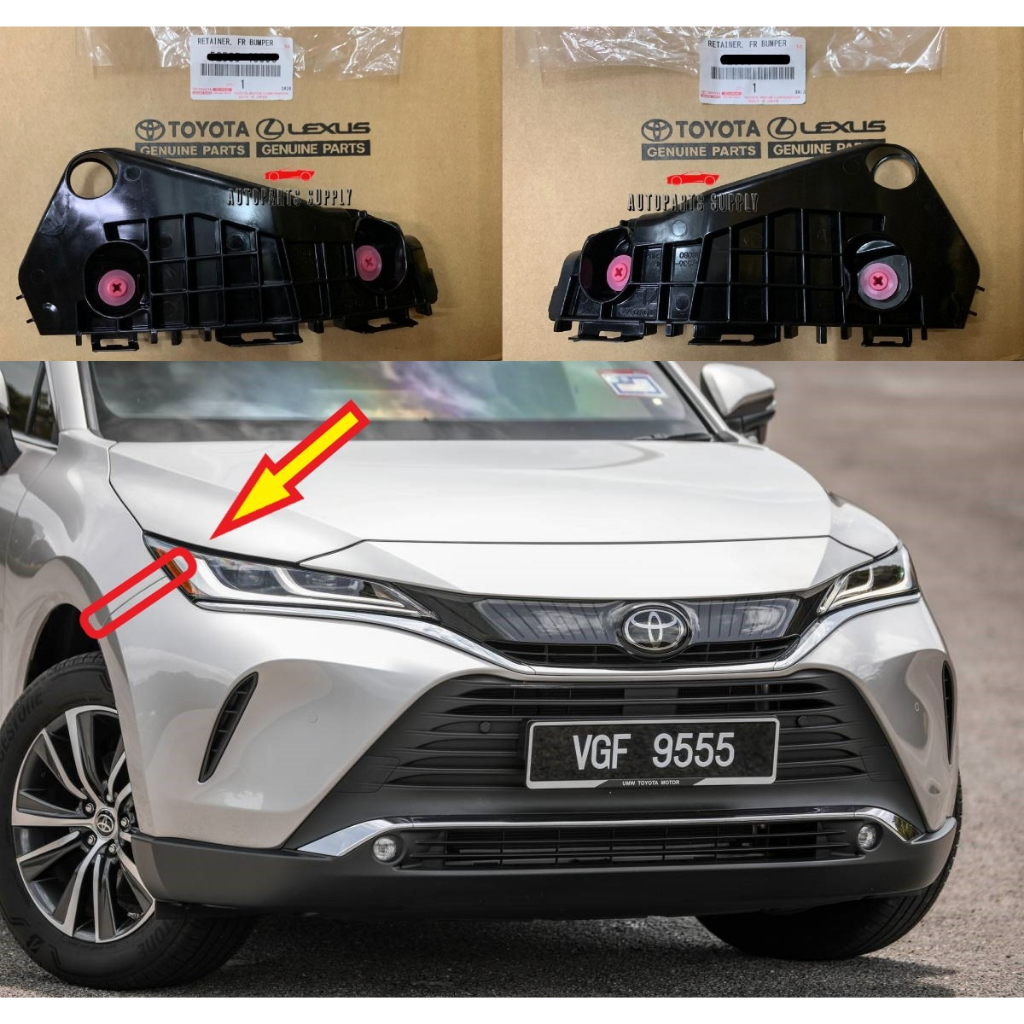ORIGINAL TOYOTA HARRIER XU80 2021 - 2023 FRONT BUMPER SIDE BRACKET RH LH | Shopee Malaysia