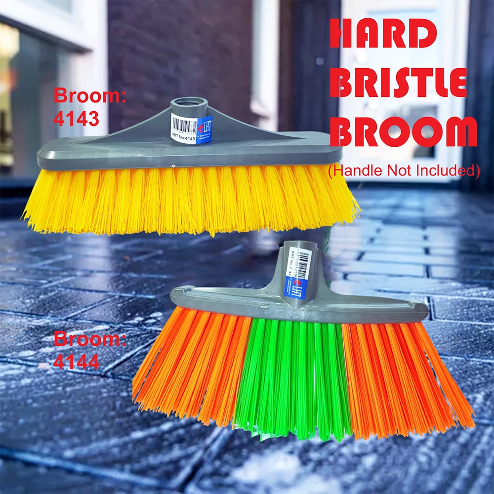 Hard Nylon Bristle Indoor Outdoor Broom Water Sweeper Penyapu Keras 扫把 ...