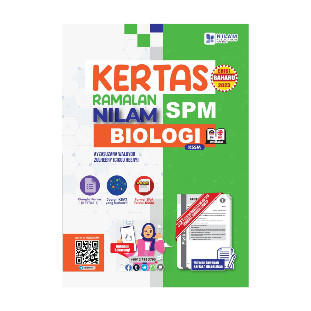 NILAM Kertas Ramalan SPM Biologi KSSM (2023) | Shopee Malaysia