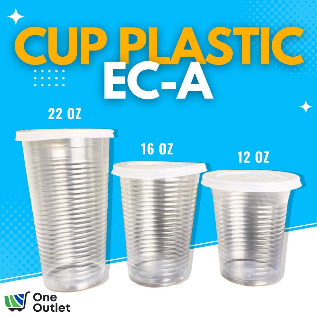 EC 12oz 16oz 22oz PP Cup with "Flat Lid" sets A12C / A16C - 360ml ...